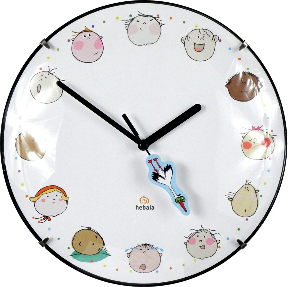 Promotional wall clock 502CH250, convex glass, 25 cm - Clocks for You