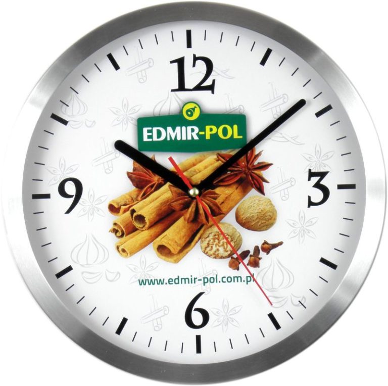 Promotional wall clock 567, 25 cm, aluminium - Clocks for You
