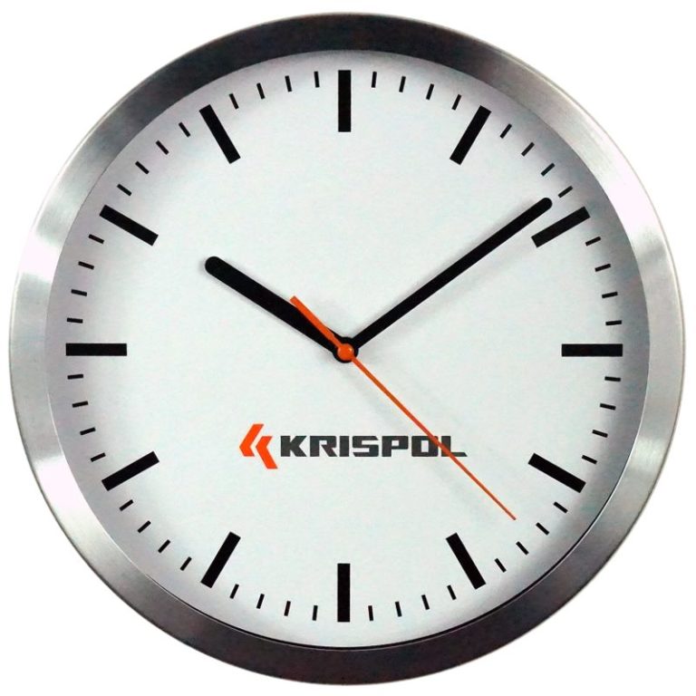Promotional wall clock 567, 25 cm, aluminium - Clocks for You