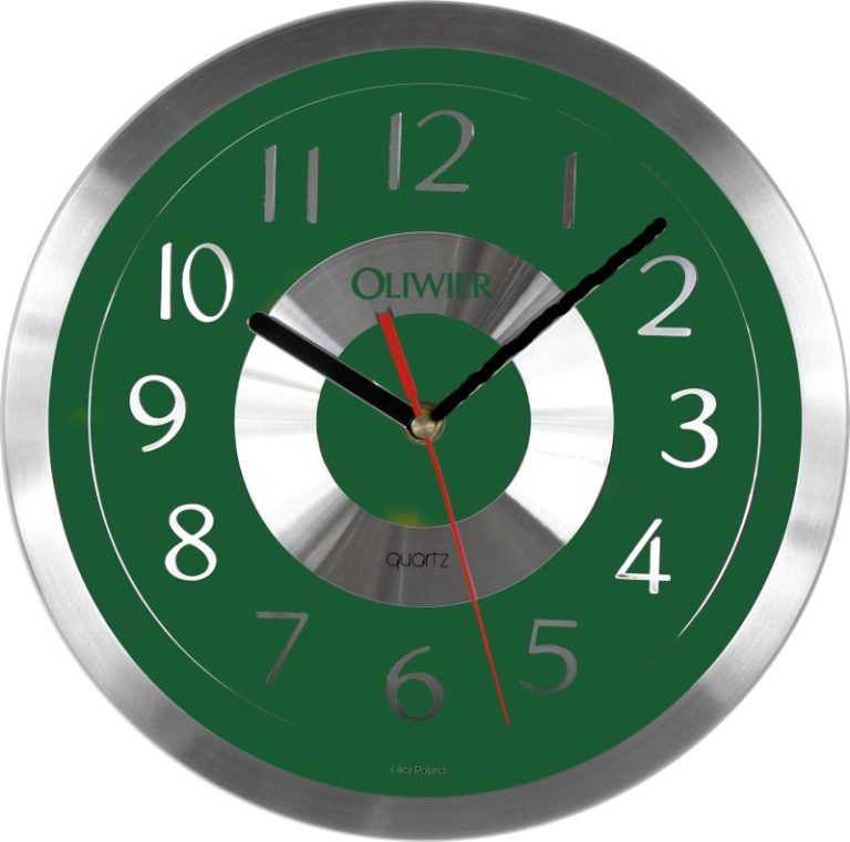 Promotional wall clock 567, 25 cm, aluminium - Clocks for You